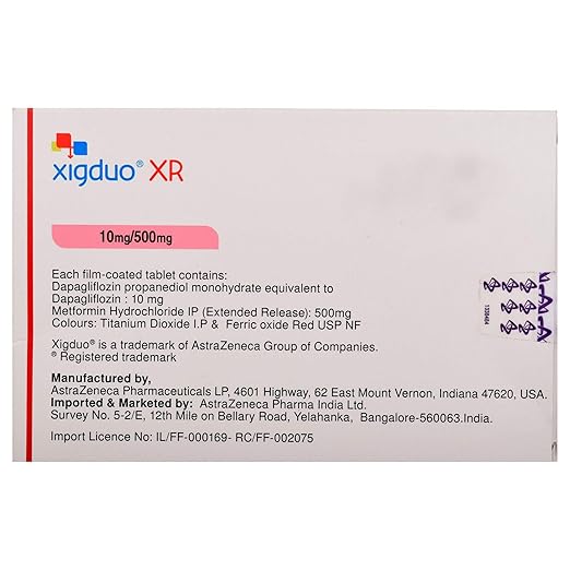 XIGDUO 10 MG /500 MG ( DAPAGLIFLOZIN / METFORMIN ) - antiparas.com